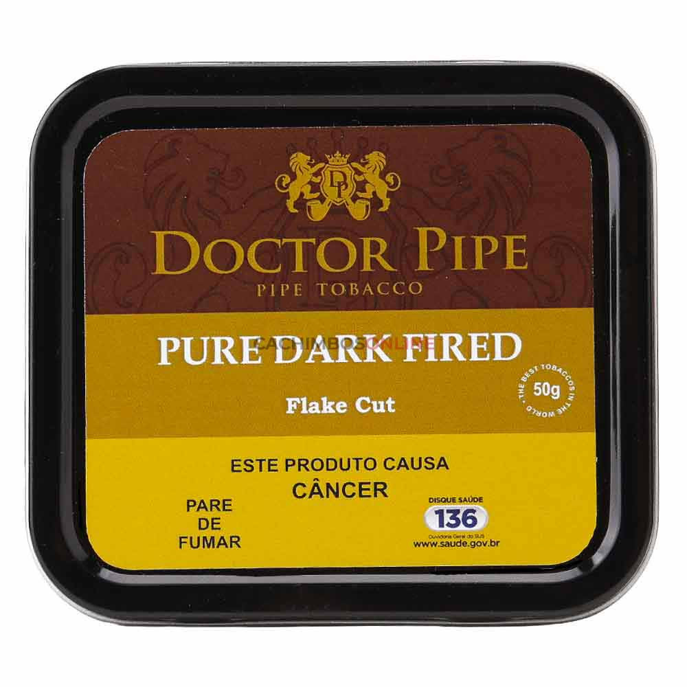 Fumo para Cachimbo Doctor Pipe Pure Dark Fired Flake - Lata (50g)